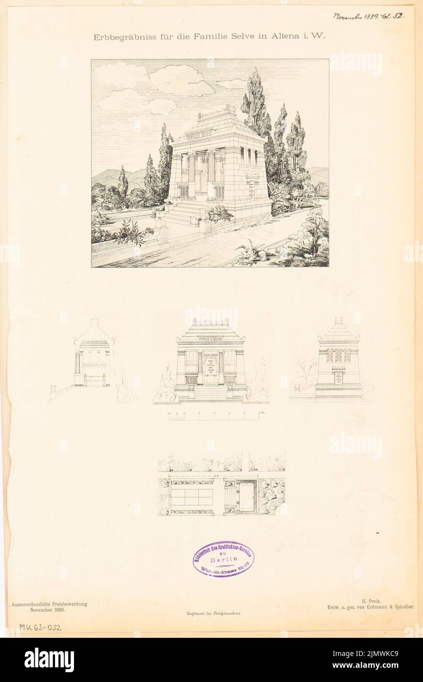 Erdmann & Spindler, inheritance of the Gustav Selve family in Altena ...