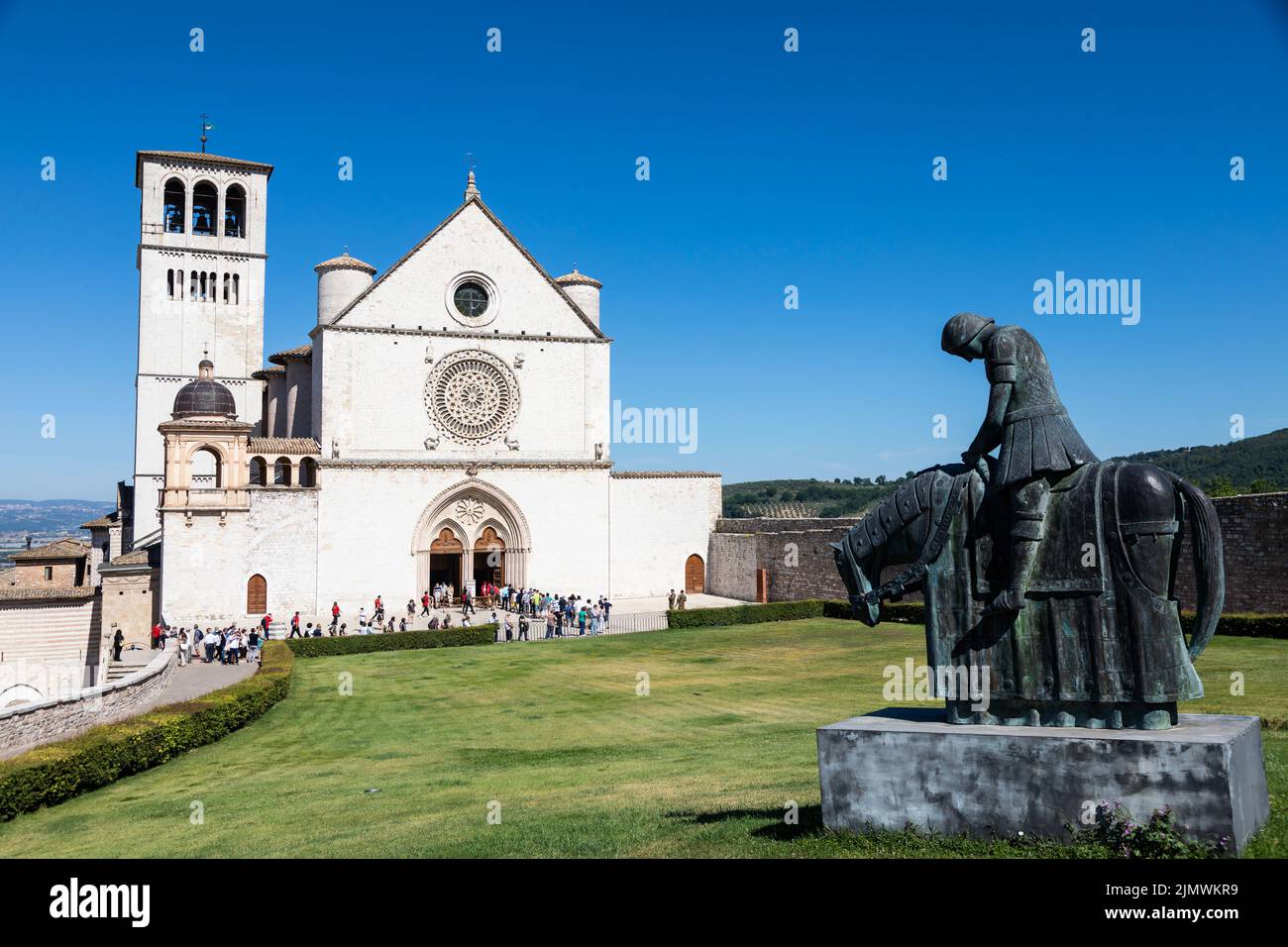 Assisi village in Umbria region, Italy. The most important Italian ...