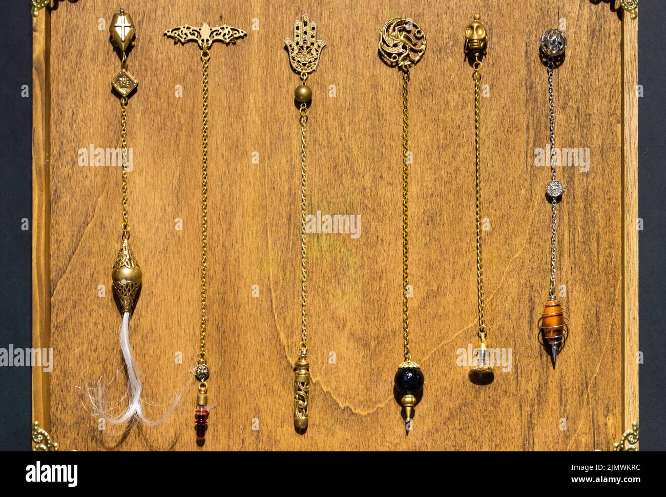 Esoteric magic pendulum. Vintage symbol of esoterism, withcraft and ...