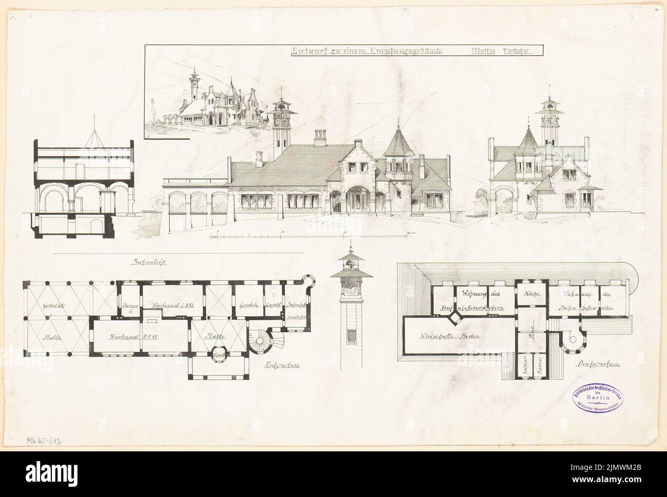 Unknown architect, train station in the mountains. Monthly competition ...