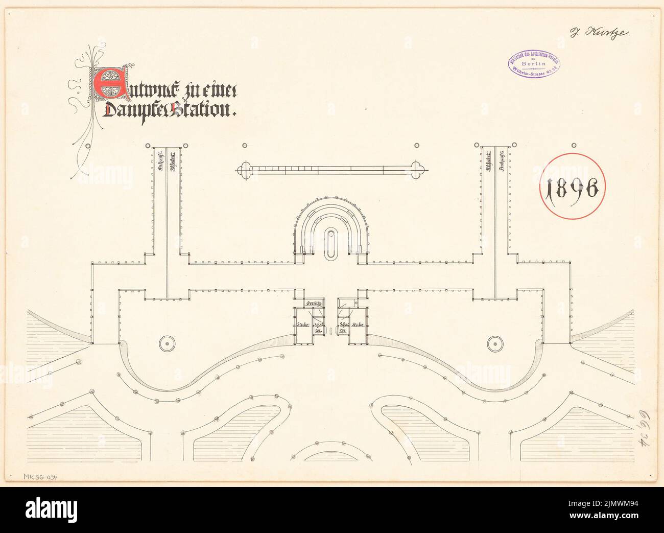 Kurtze Johannes (1868-1928), steamer base for the commercial exhibition ...