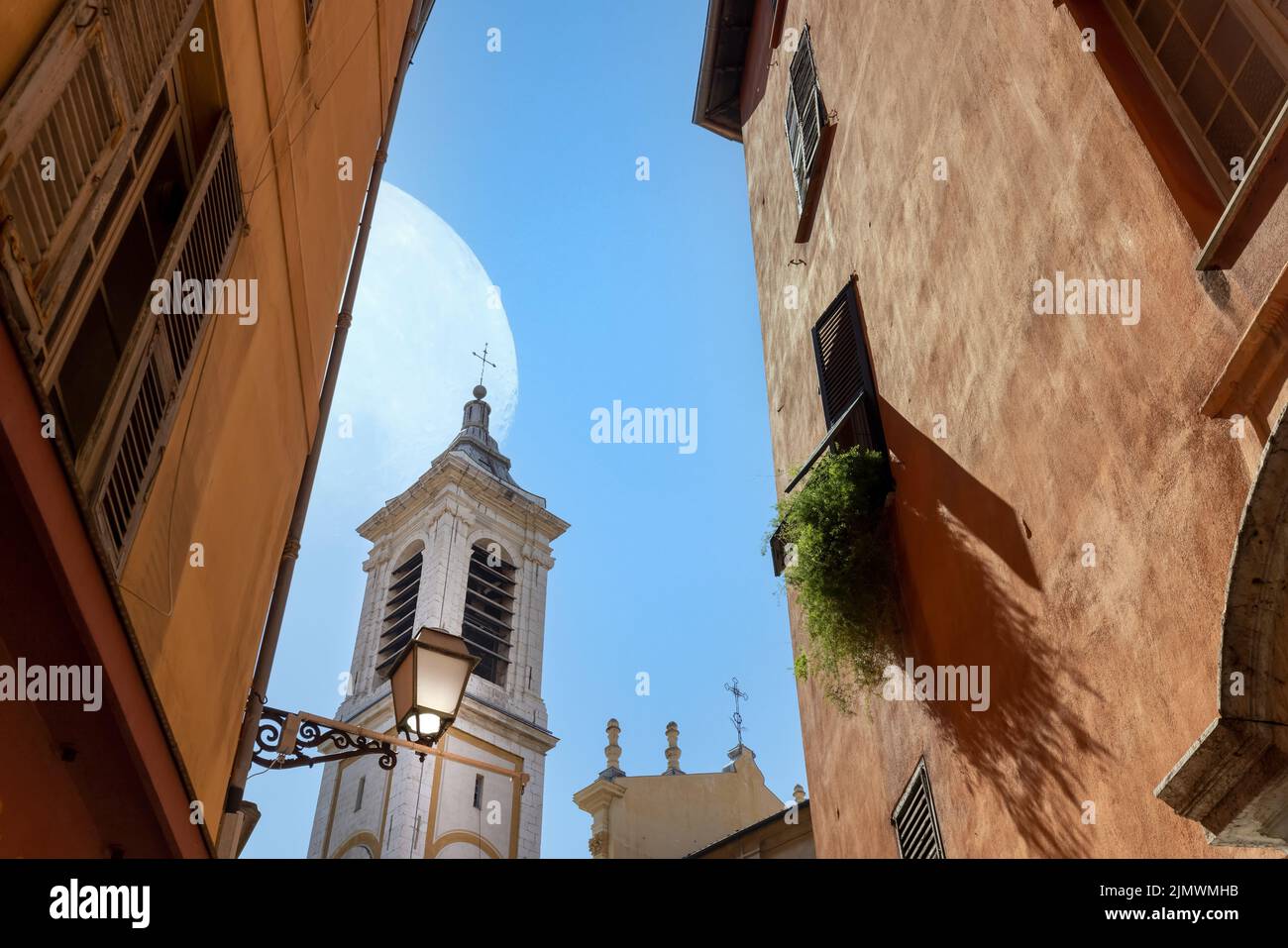 France, French Riviera and Cote D Azur, scenic streets of the old ...