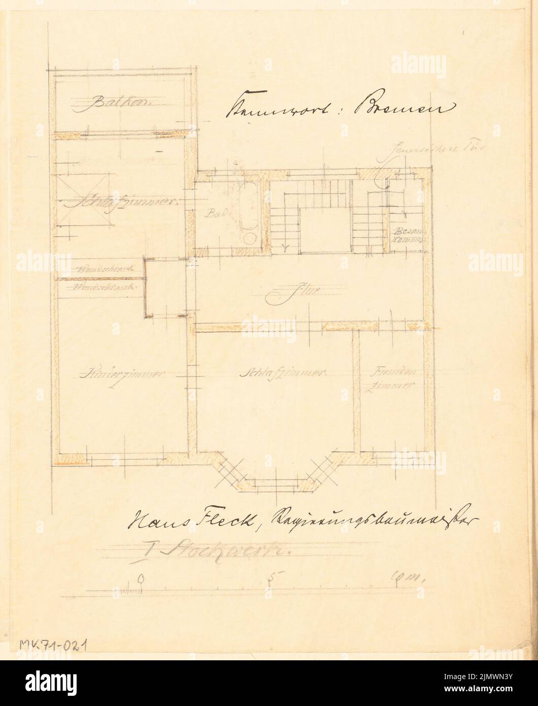 Fleck Hans (born 1876), single -family house. Monthly competition ...