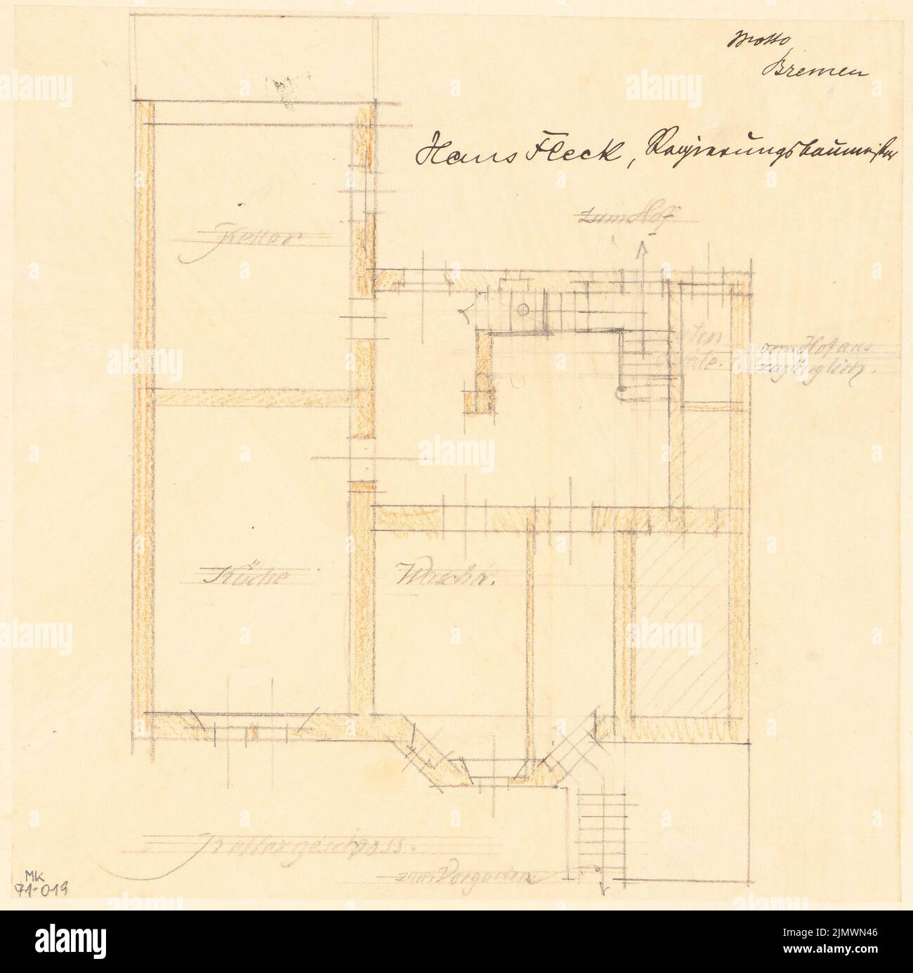 Fleck Hans (born 1876), single -family house. Monthly competition ...