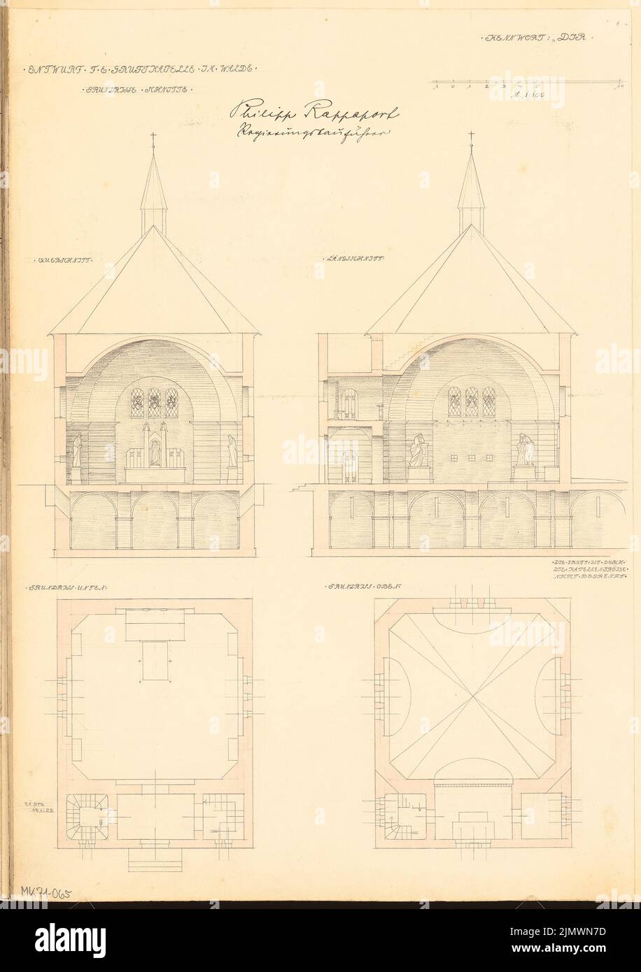 Rappaport Phillip (born 1879), crypt chapel in the forest. Monthly ...