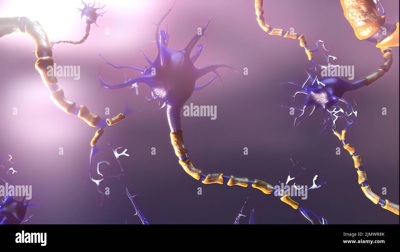 Neurons firing hi-res stock photography and images - Alamy