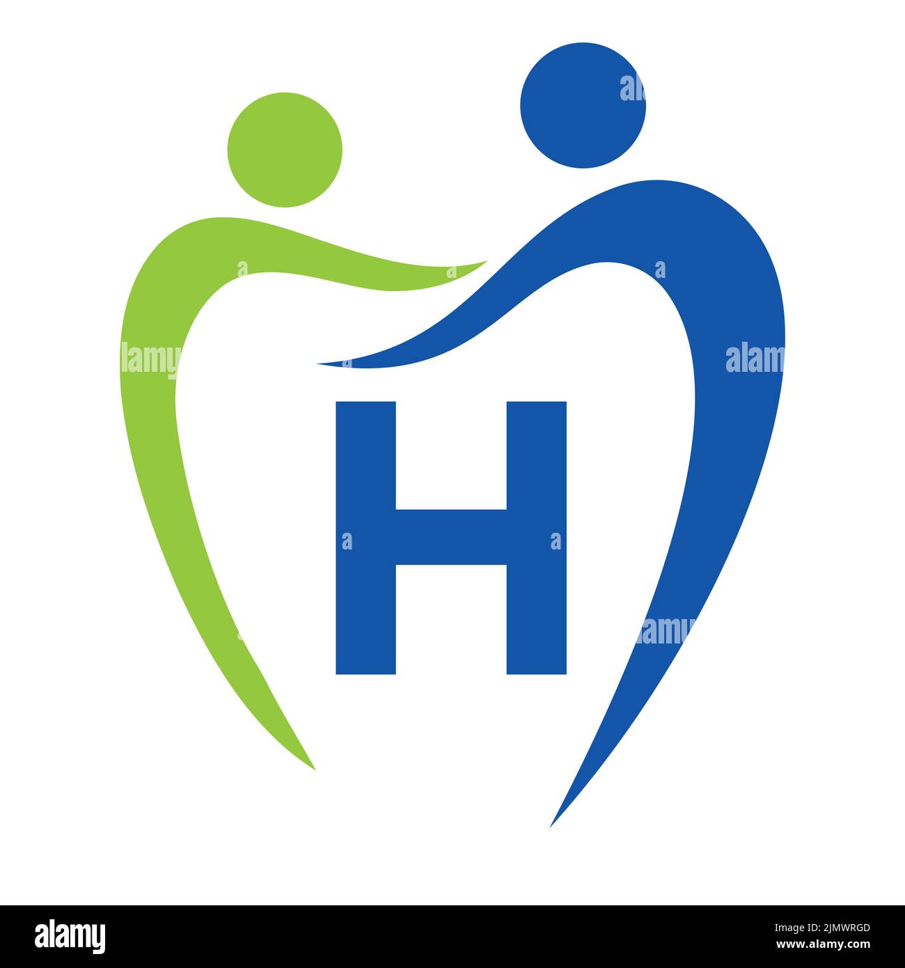 Dentistry Clinic Logo On Letter H Concept. Family Dental Care Symbol ...