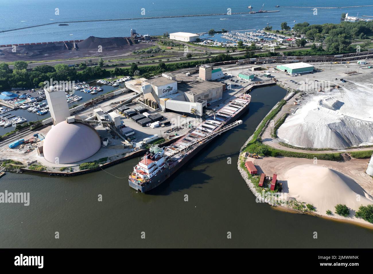 A general overall aerial view of the Garrett A. Morgan Water Works ...