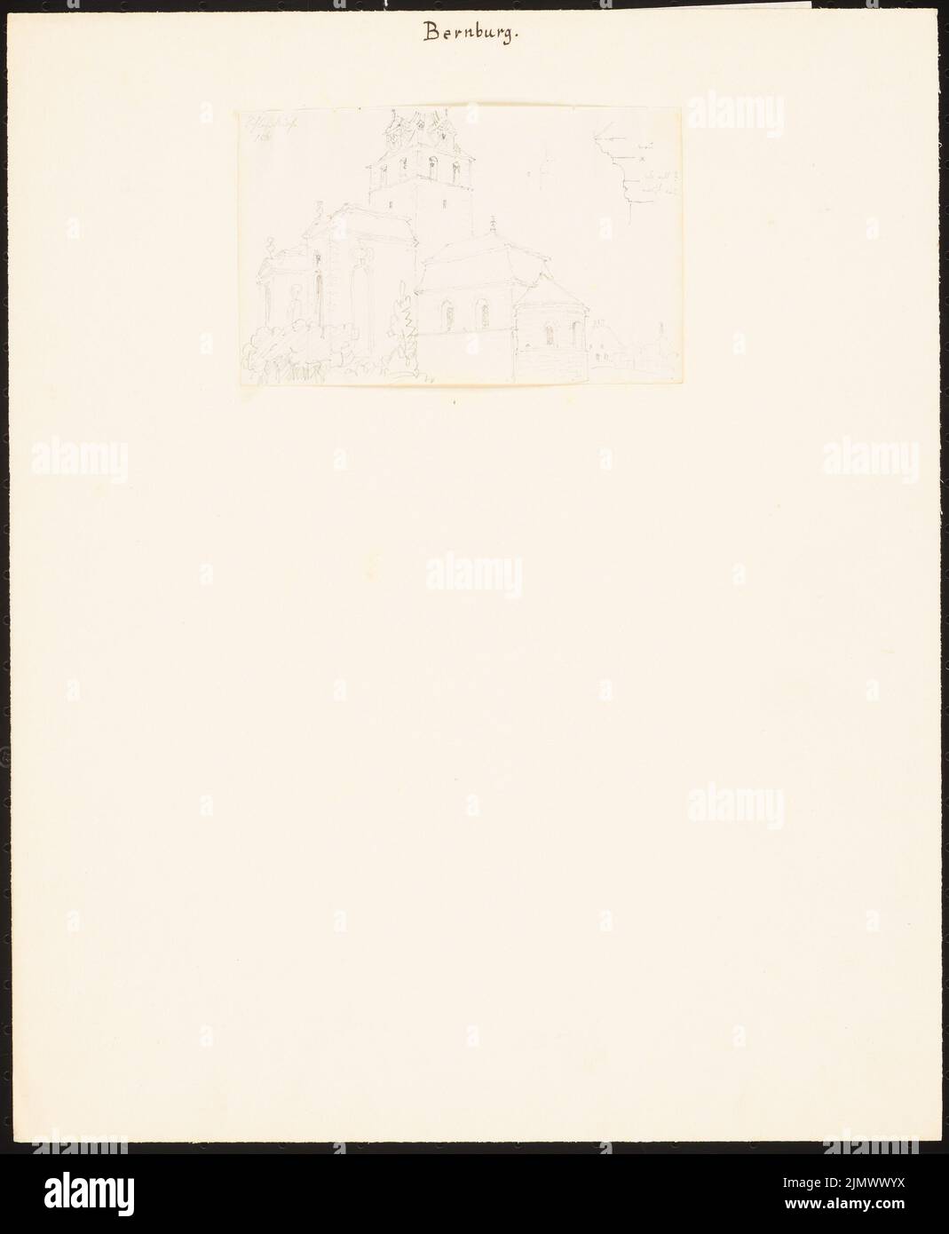 Quast Ferdinand von (1807-1877), Castle Church in Bernburg (1861 ...