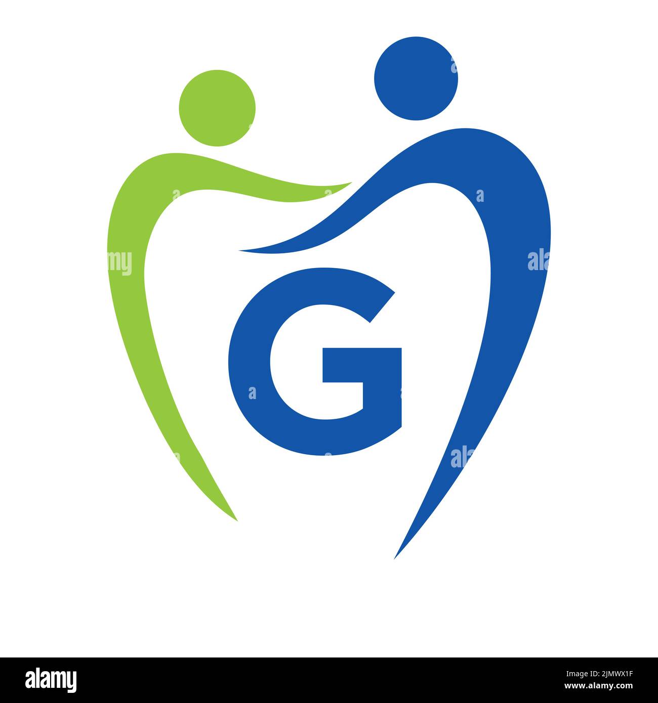 Dentistry Clinic Logo On Letter G Concept. Family Dental Care Symbol ...