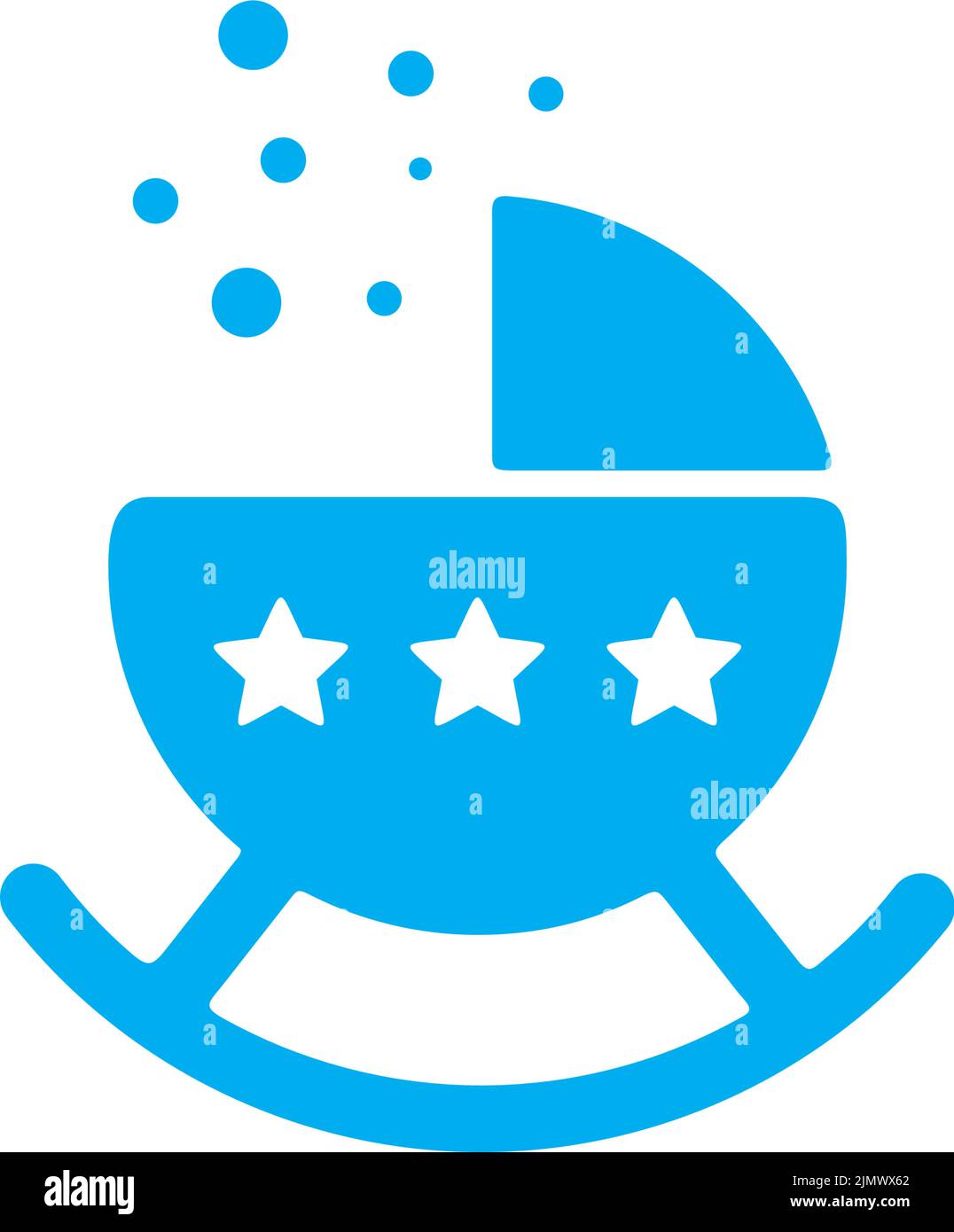 Wooden baby cradle icon vector logo design Stock Vector Image & Art - Alamy