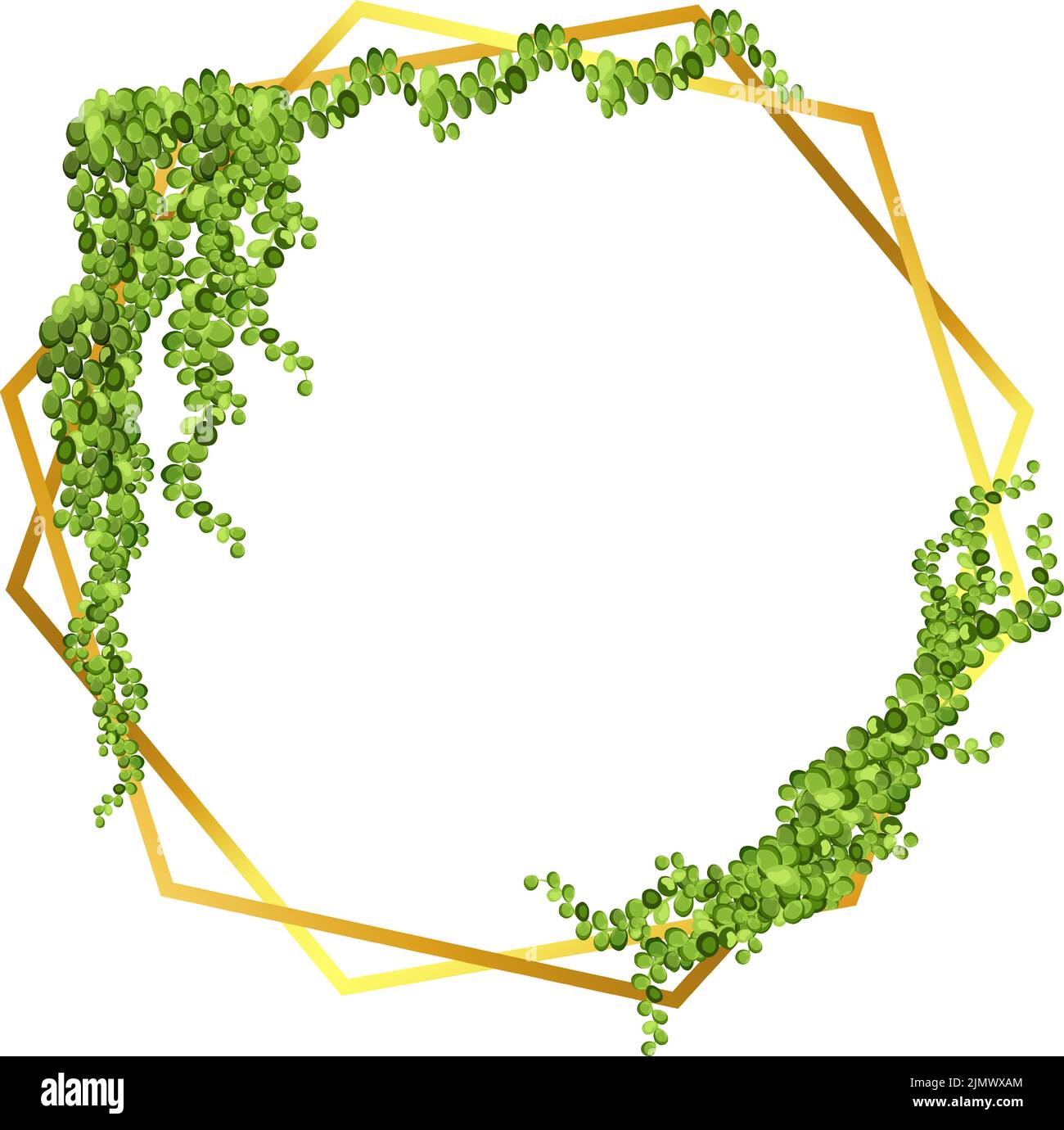 Decorative column for garden or home.Green vine, creeper or ivy hanging ...