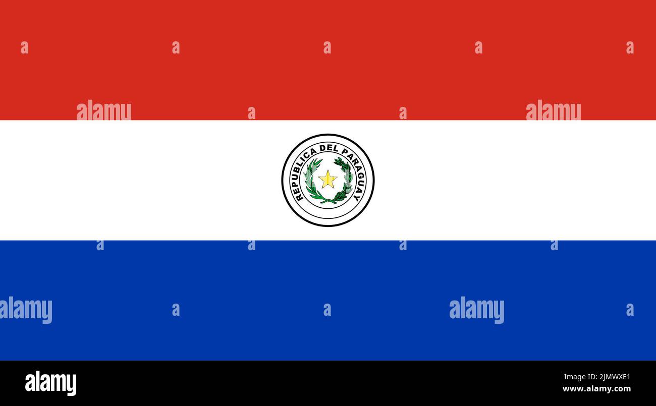 Flag of the Republic of Paraguay, South America Stock Photo - Alamy