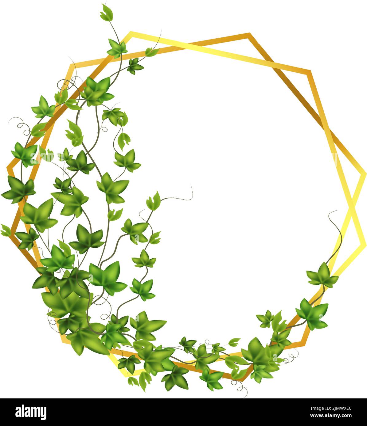 Decorative column for garden or home.Green vine, creeper or ivy hanging ...