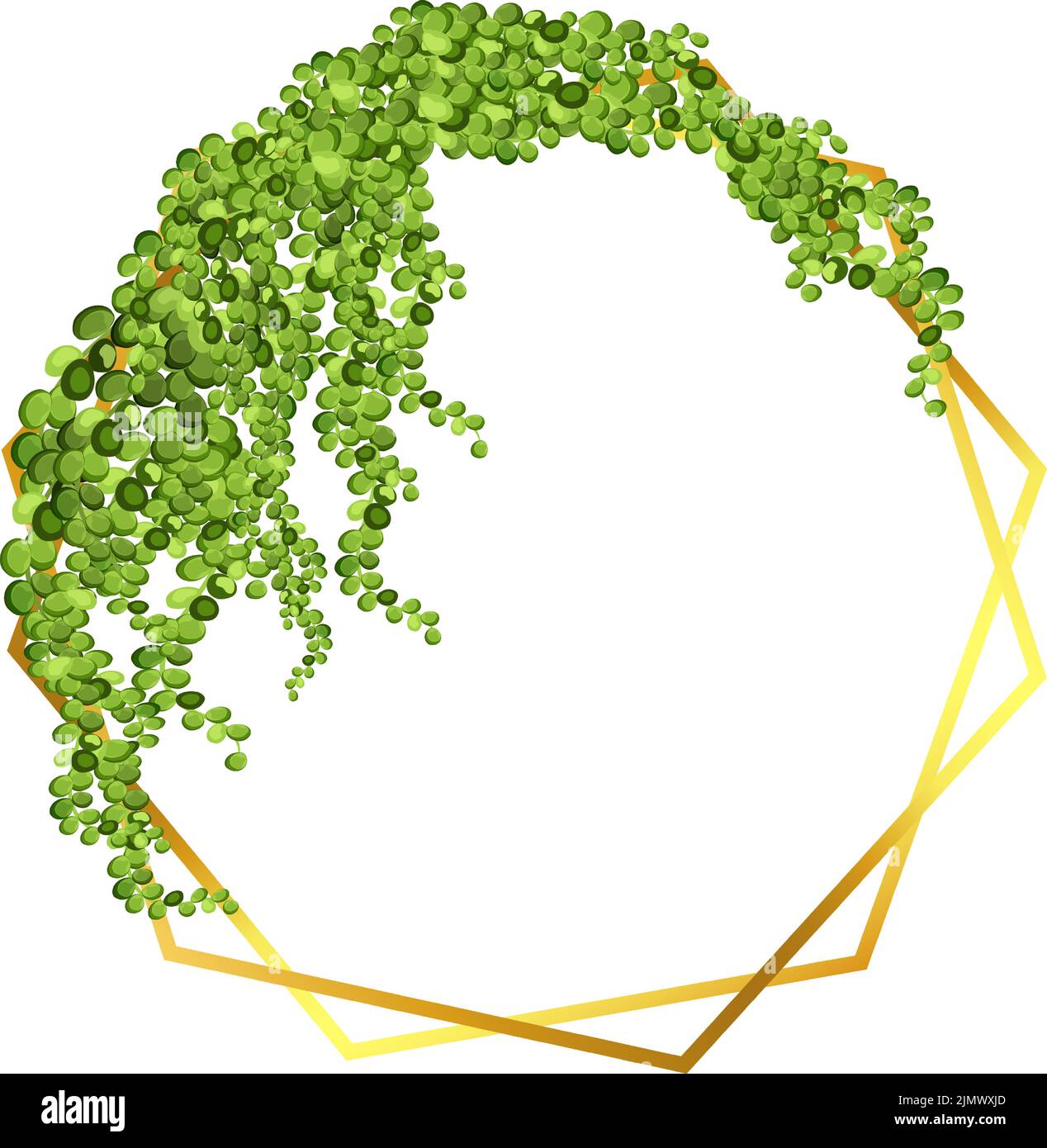 Decorative column for garden or home.Green vine, creeper or ivy hanging ...