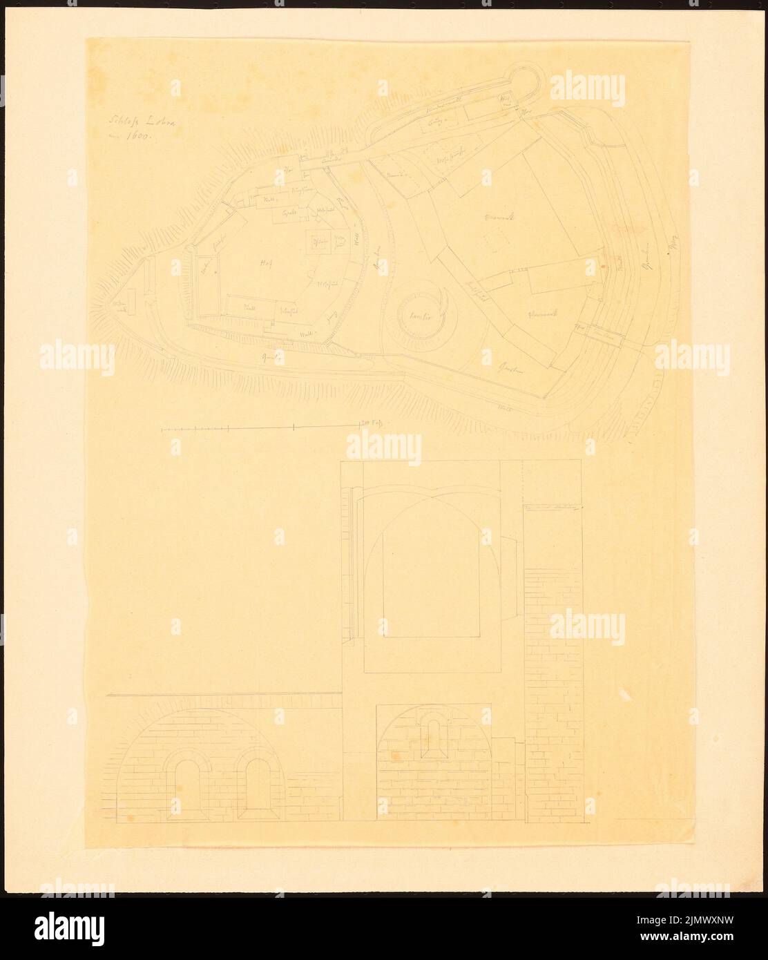 Quast Ferdinand von (1807-1877), Castle and Lohra Castle (1873 ...