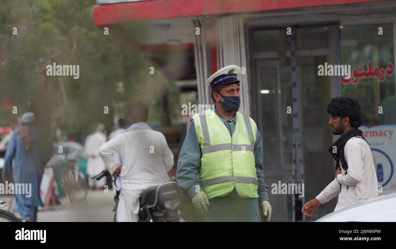 Old Afghan Traffic Police Stock Photo - Alamy