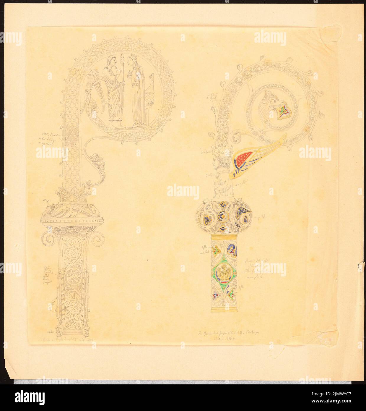 Quast Ferdinand von (1807-1877), bishop bar from the graves of the ...