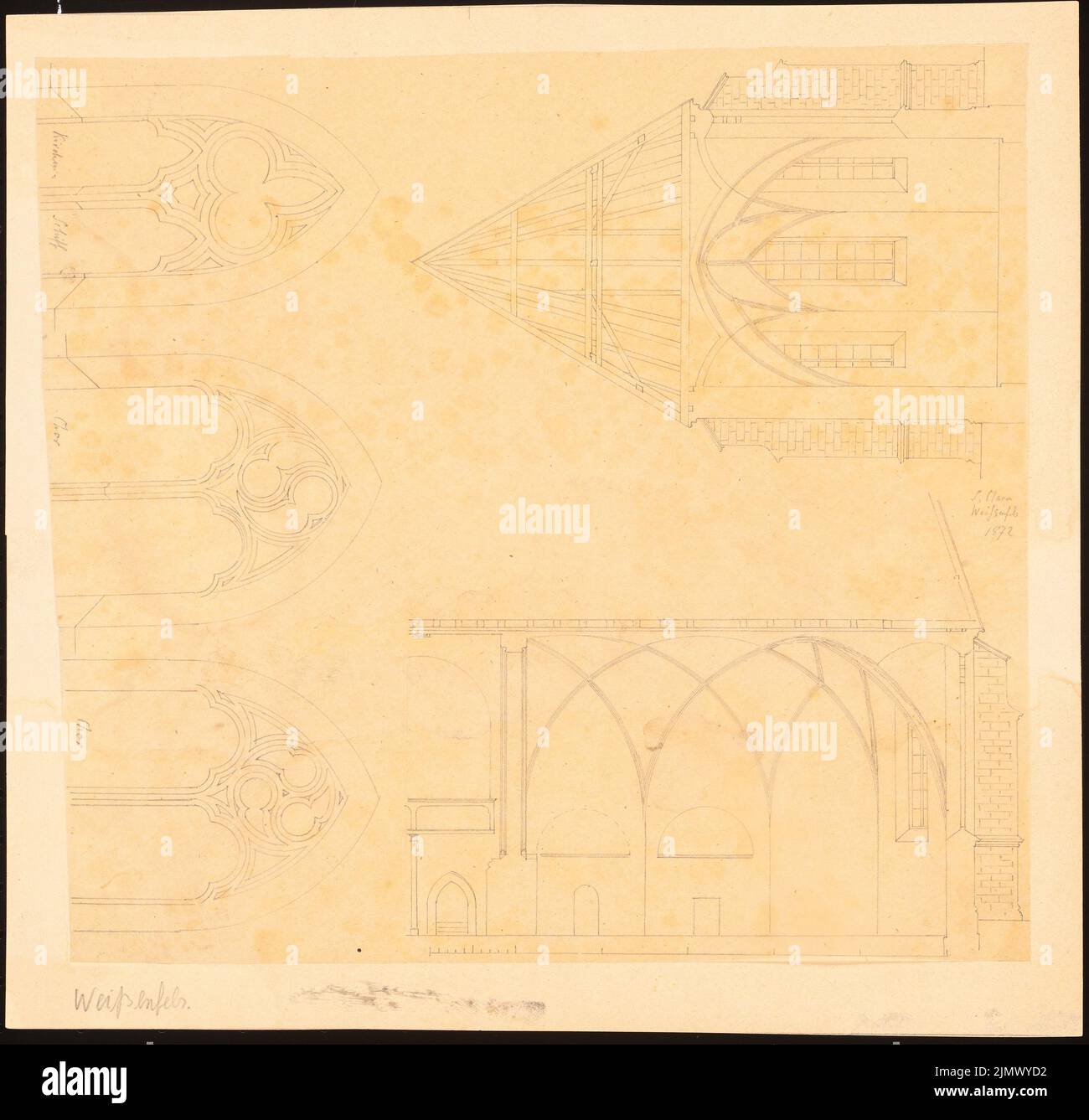 Quast Ferdinand von (1807-1877), St. Clara monastery church (formerly ...