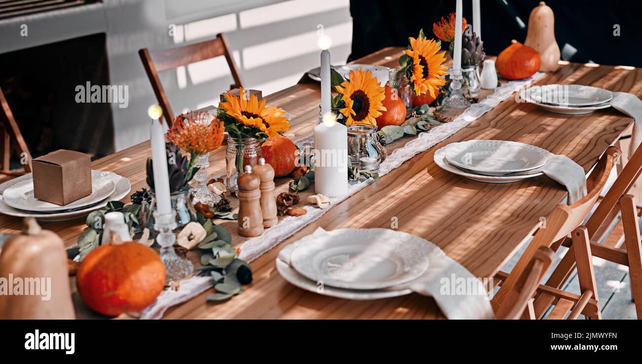 All thats missing now is you. a table set up for a Thanksgiving ...
