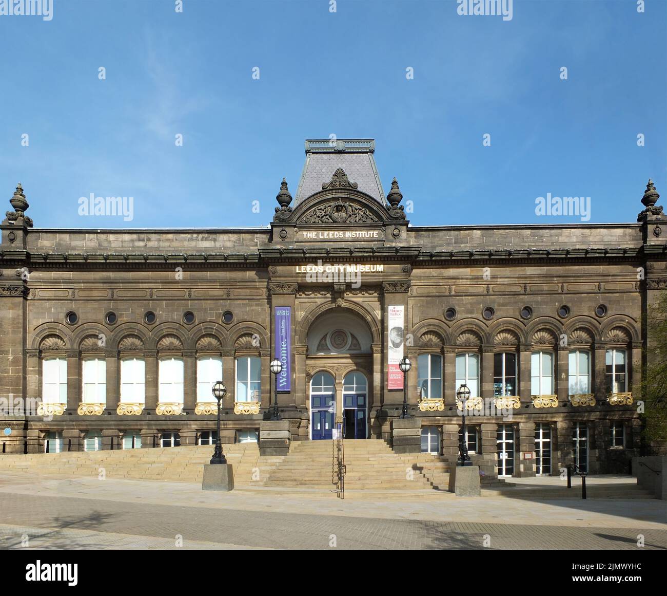 The leeds city museum in centenary square in leeds city centre Stock ...