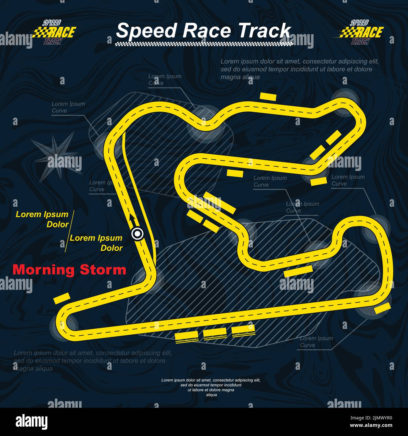 Dark blue and yellow colour race map Stock Vector Image & Art - Alamy