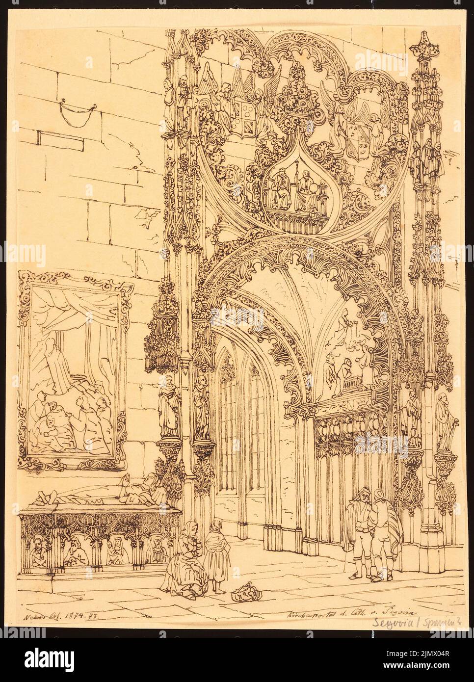 Quast ferdinand von 1807 1877 kirchenportal der kathedrale hi-res stock ...