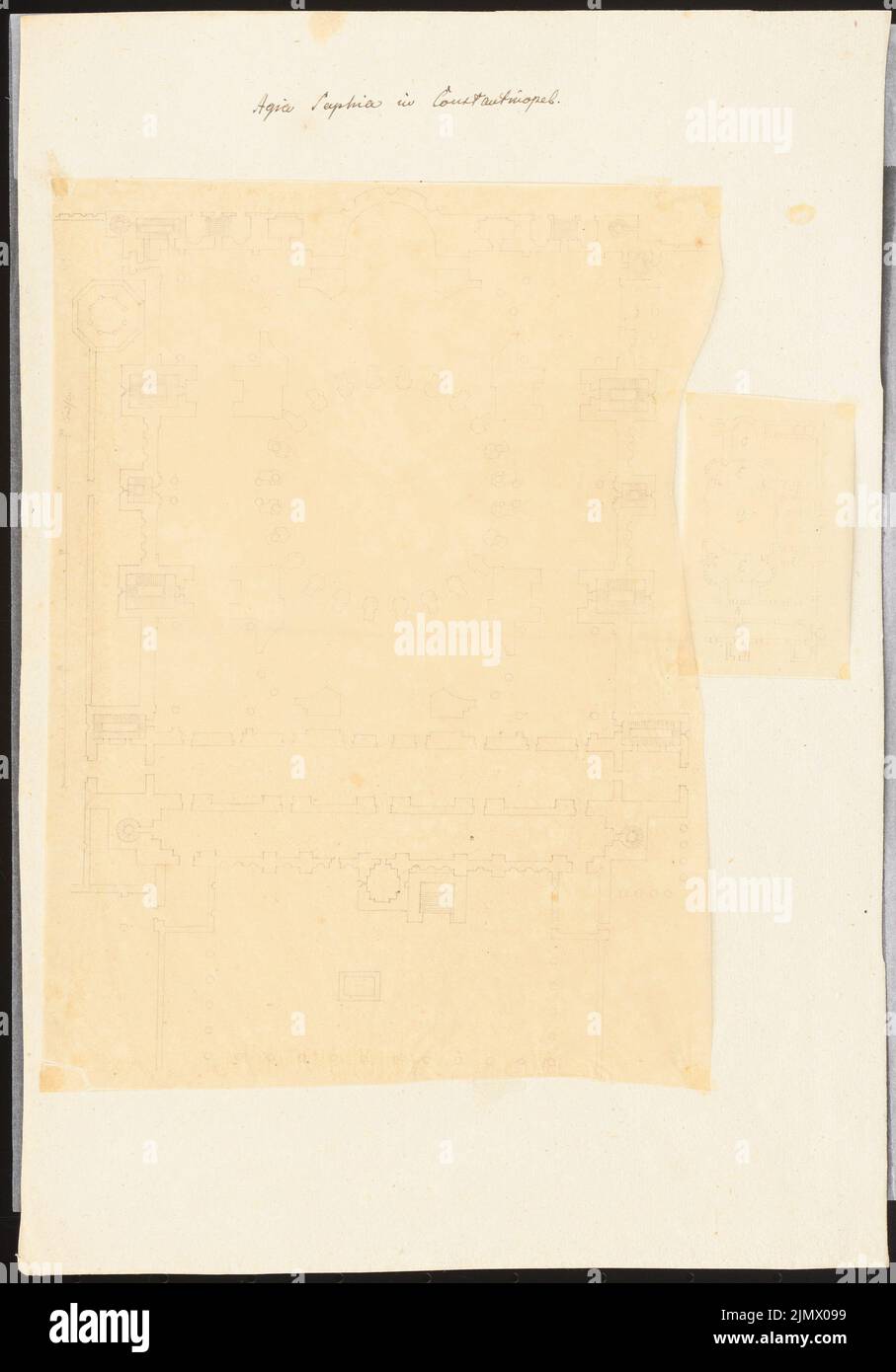 Quast Ferdinand von (1807-1877), Hagia Sophia in Constantinople, Turkey ...