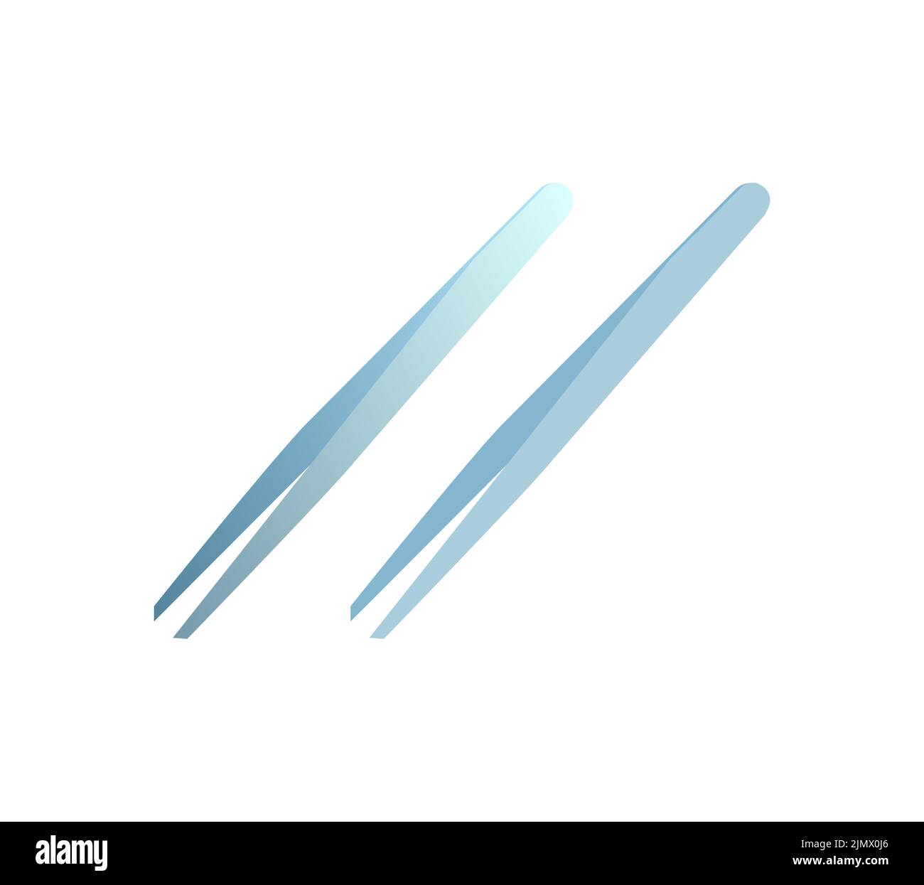 Vector set of tweezers in gradient and flat styles Stock Photo - Alamy