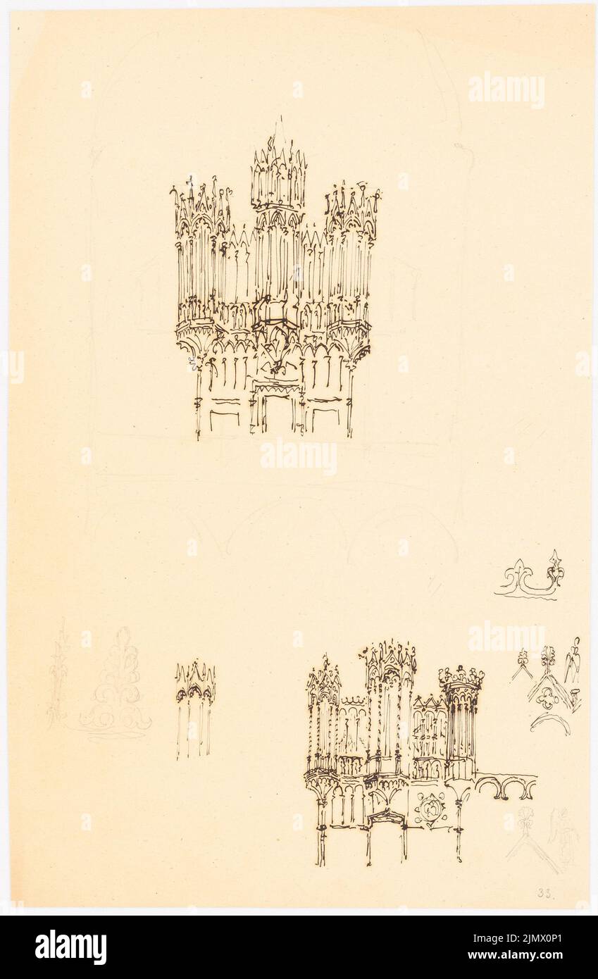 Quast Ferdinand von (1807-1877), organ brochure (without dat.): Two ...