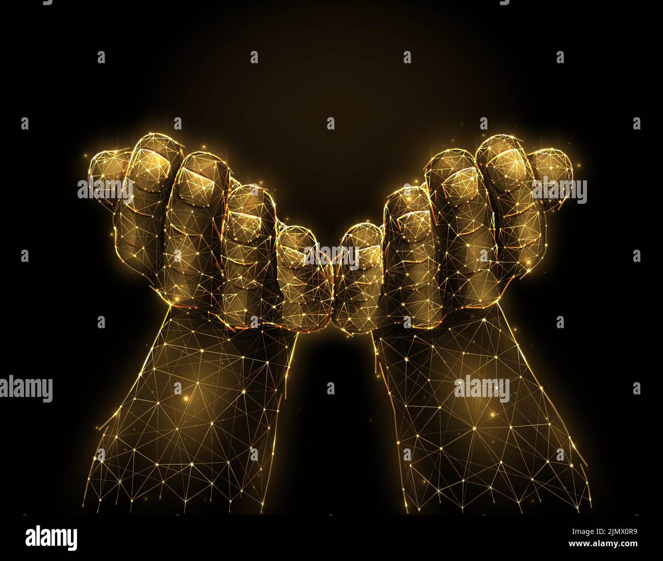 Outstretched begging hand Stock Vector Images - Alamy