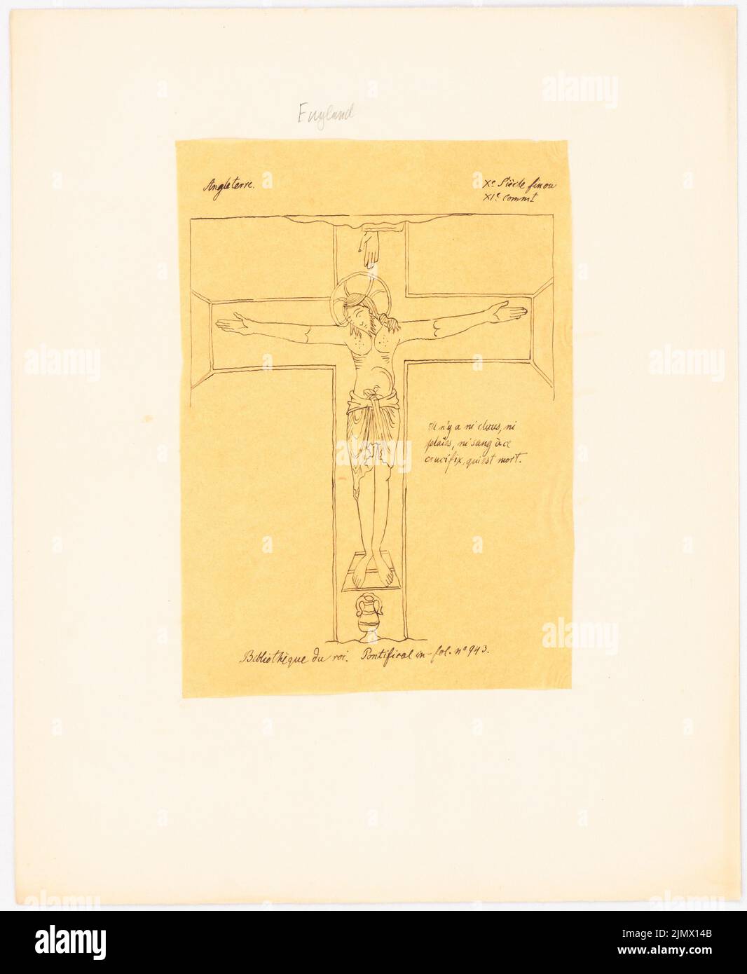 Quast Ferdinand von (1807-1877), crucifix from 10th/11th centuries in ...