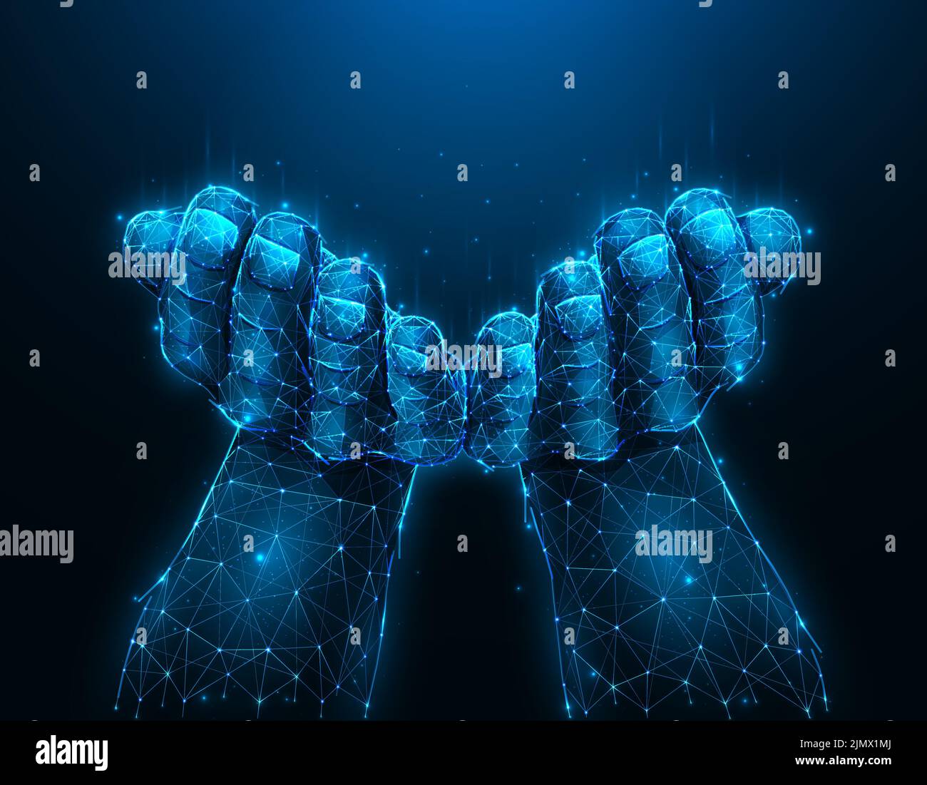 Outstretched begging hand Stock Vector Images - Alamy