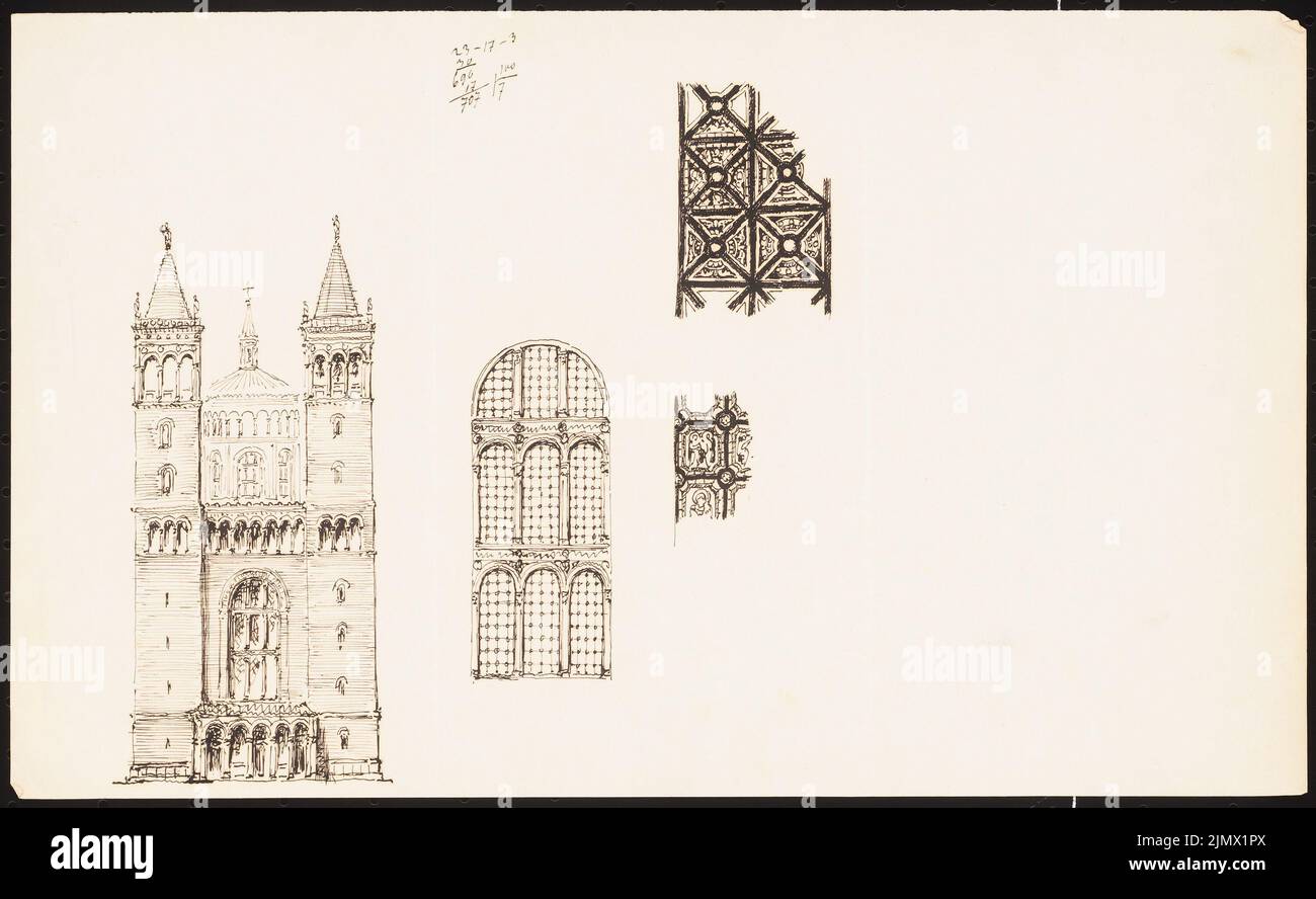 Quast Ferdinand von (1807-1877), round arch-style church (without dat ...