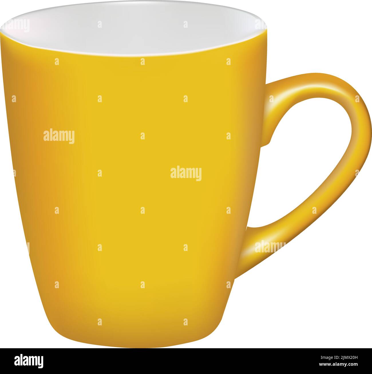 Yellow cup saucer on Stock Vector Images - Alamy