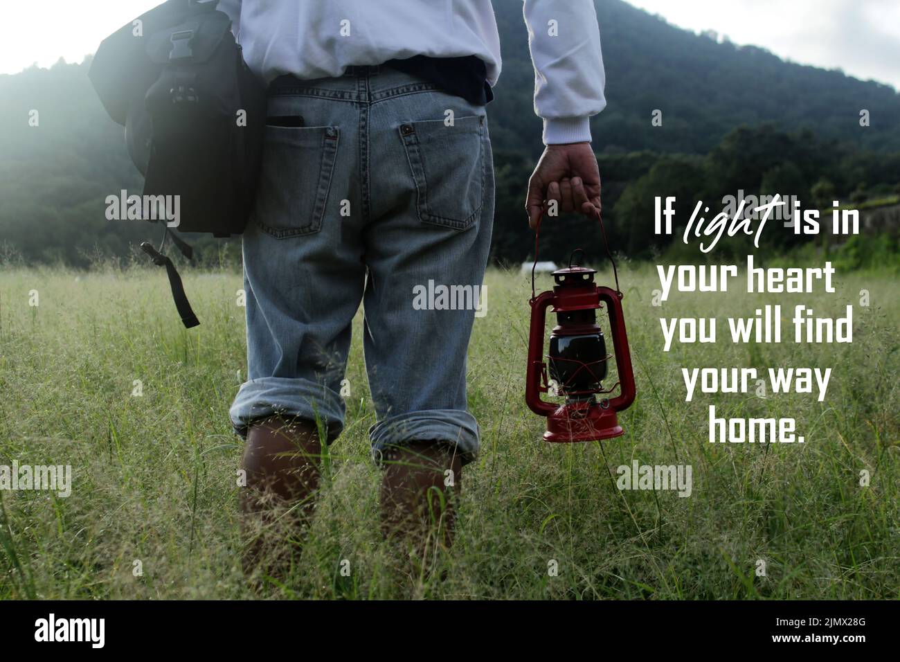 Inspirational words - If light is in your heart you will find your way ...