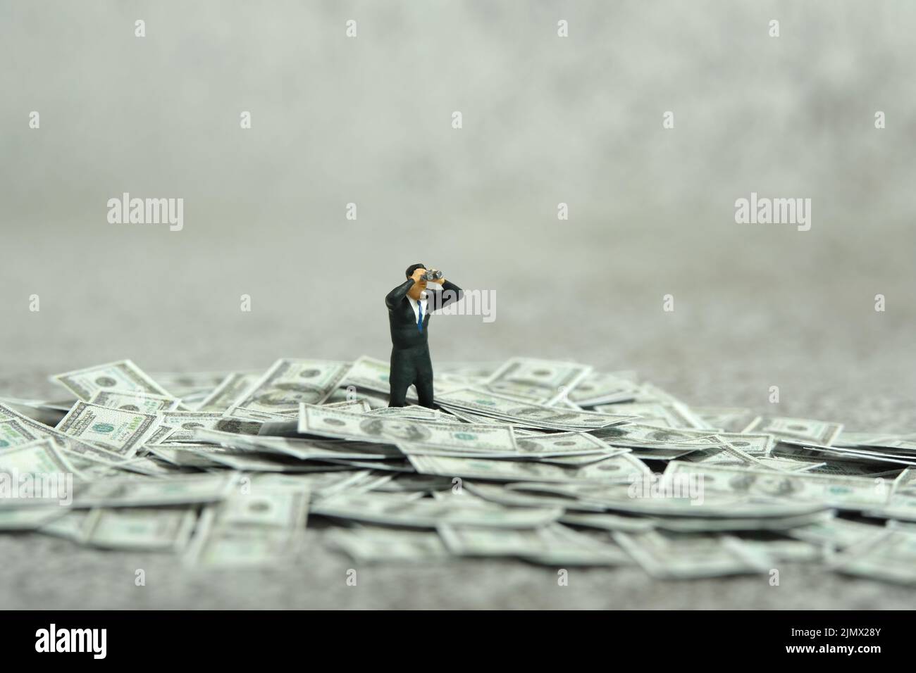Miniature people figure toys photography. Inflation and recession ...