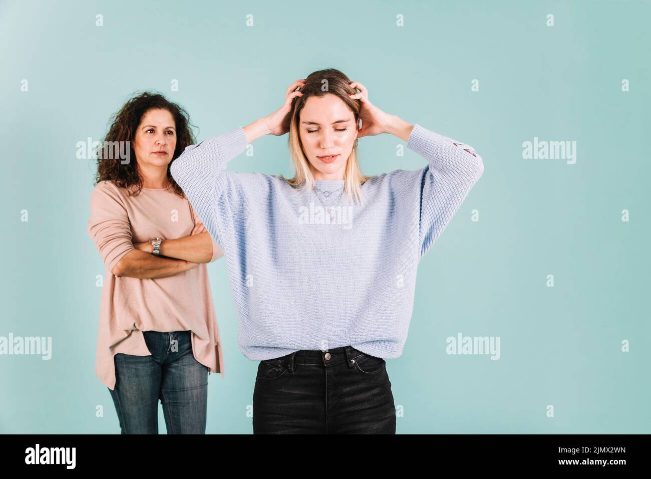Two women arguing and not man hi-res stock photography and images - Alamy