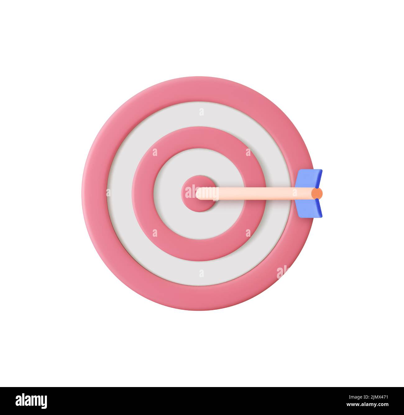 3d Arrow hit the center of target Stock Vector Image & Art - Alamy