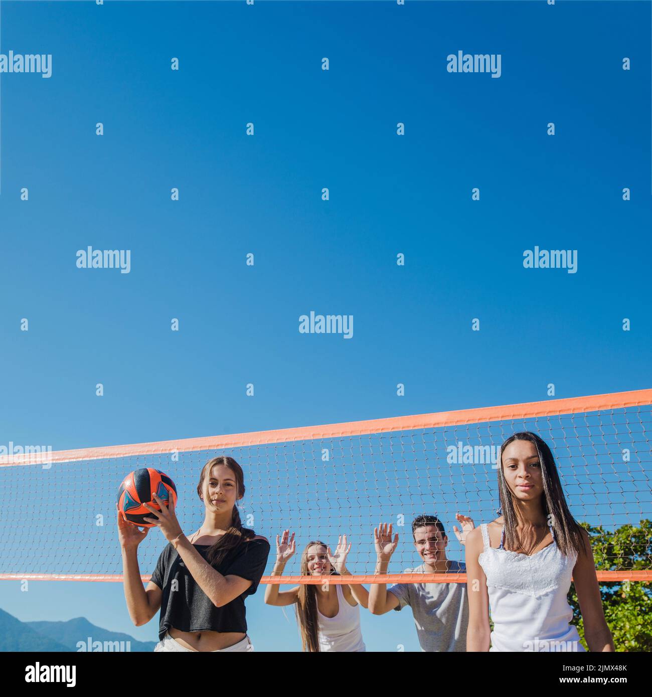 Beach Volleyball Stock Photo at Lucile Hart blog
