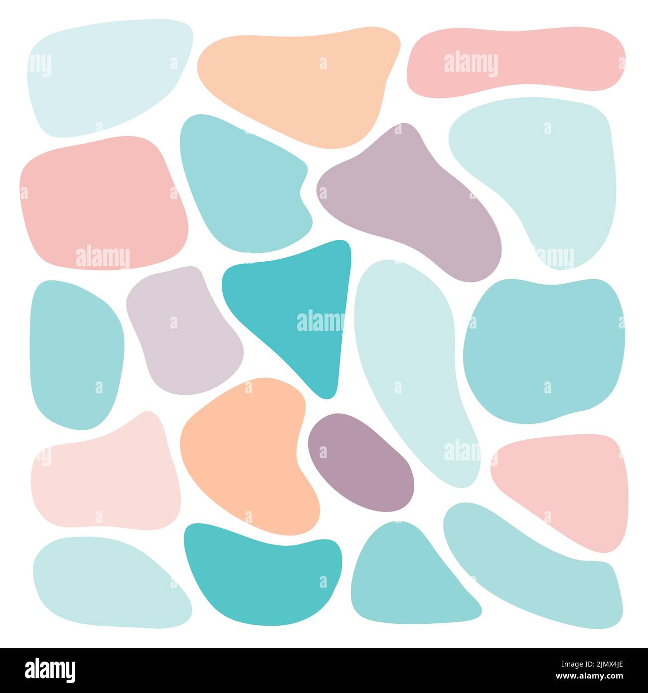Vector pastel colors various abstract shapes. Cute Boho nursery clipart ...