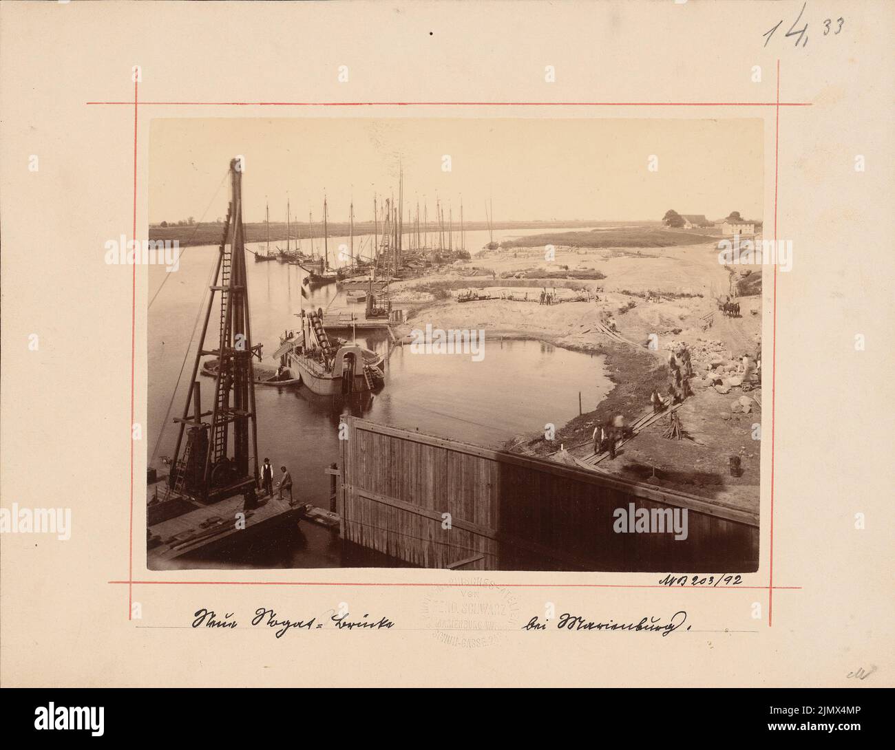 Schwedler johann wilhelm 1823 1894 neue nogatbrücke hi-res stock ...