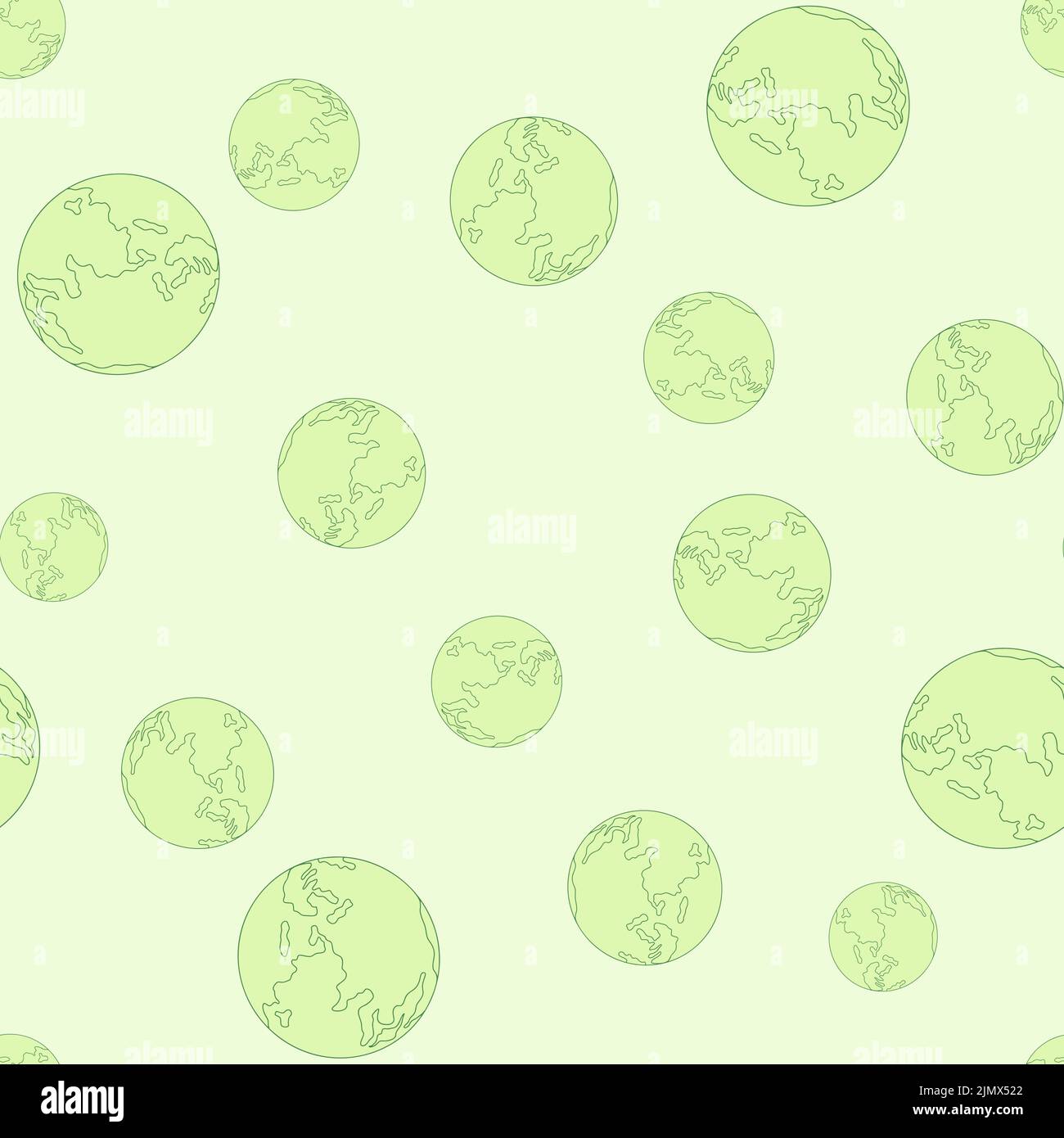 Planet earth engraved seamless pattern. Vintage sphere of world in hand ...