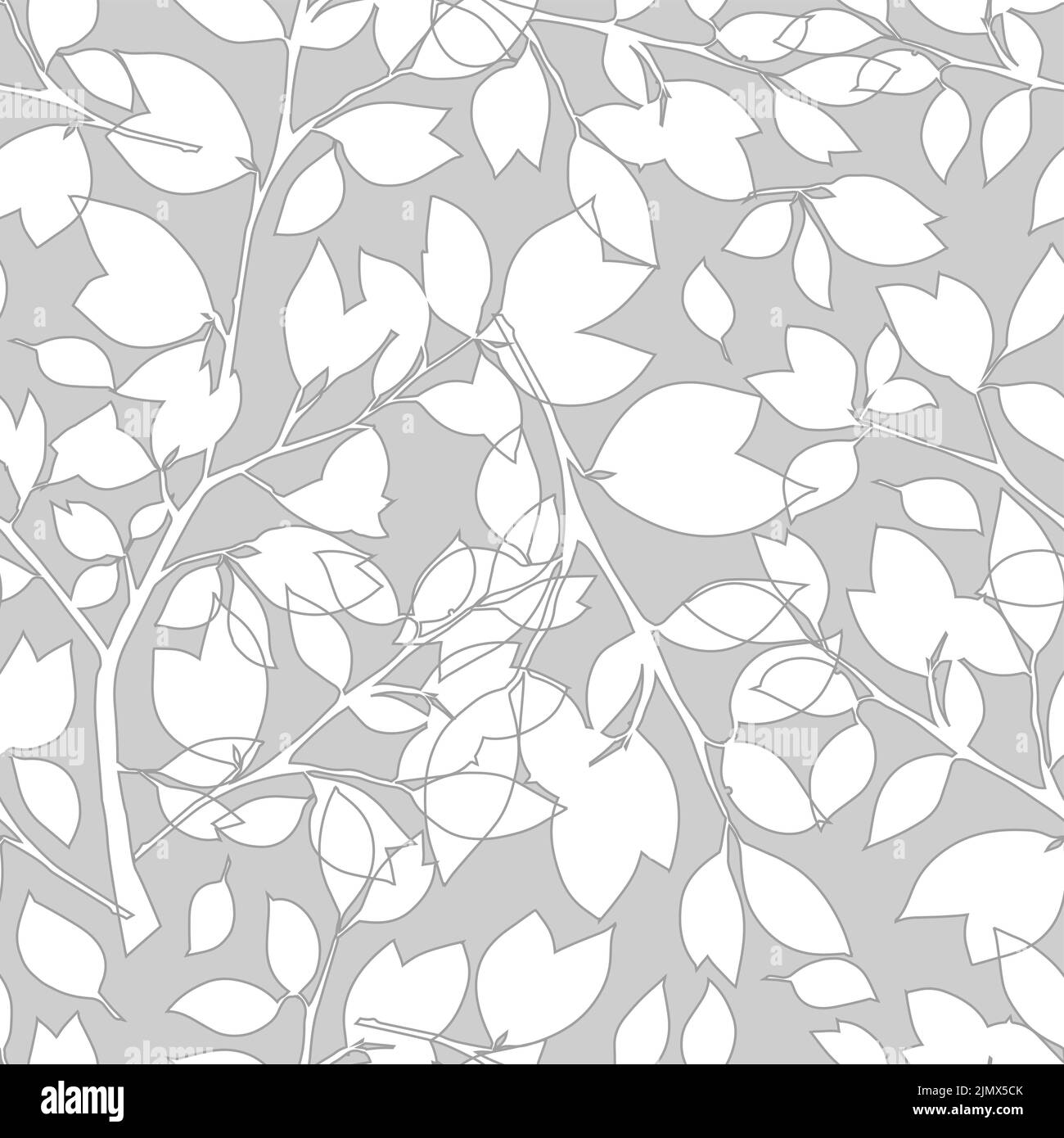 Gray branches of a tree. Seamless pattern. Vector illustration Stock ...