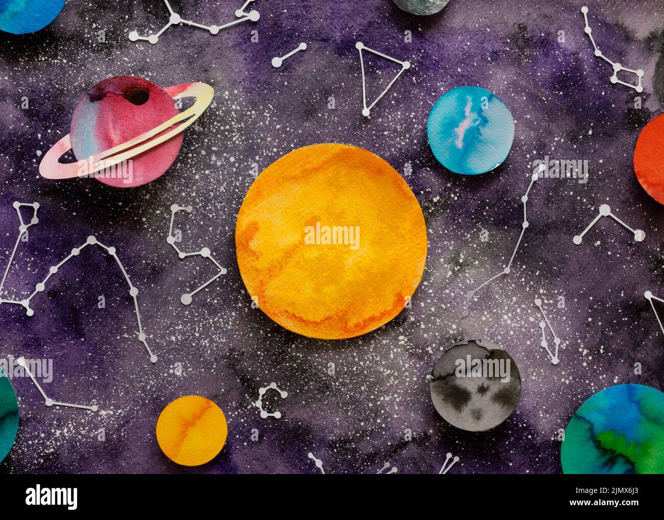 Wallpaper planets hi-res stock photography and images - Alamy