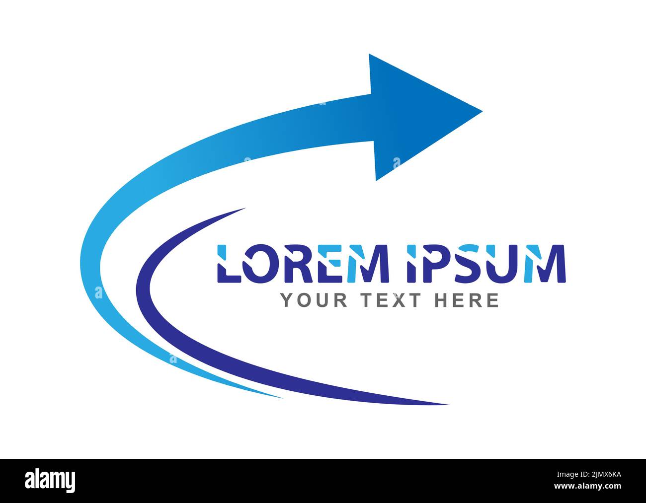 Arrow. Abstract arrow for logo, emblem, sticker or brand. Vector for ...