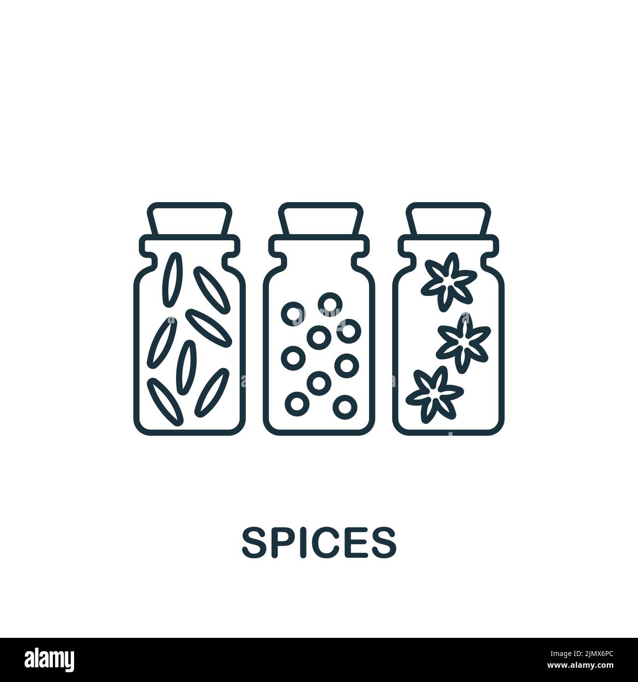 Spices icon. Monochrome simple Cooking icon for templates, web design ...