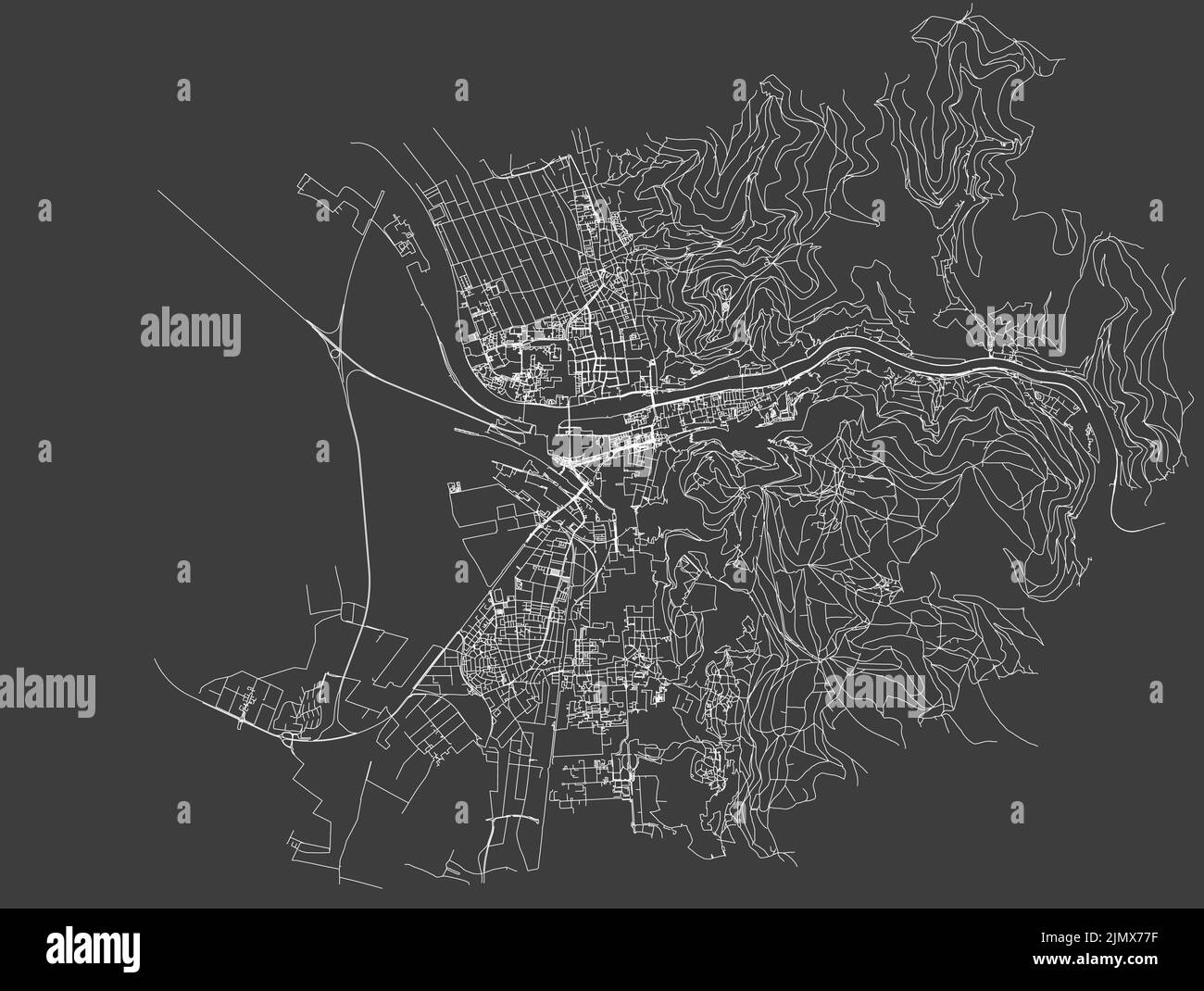 Heidelberg city map hi-res stock photography and images - Alamy