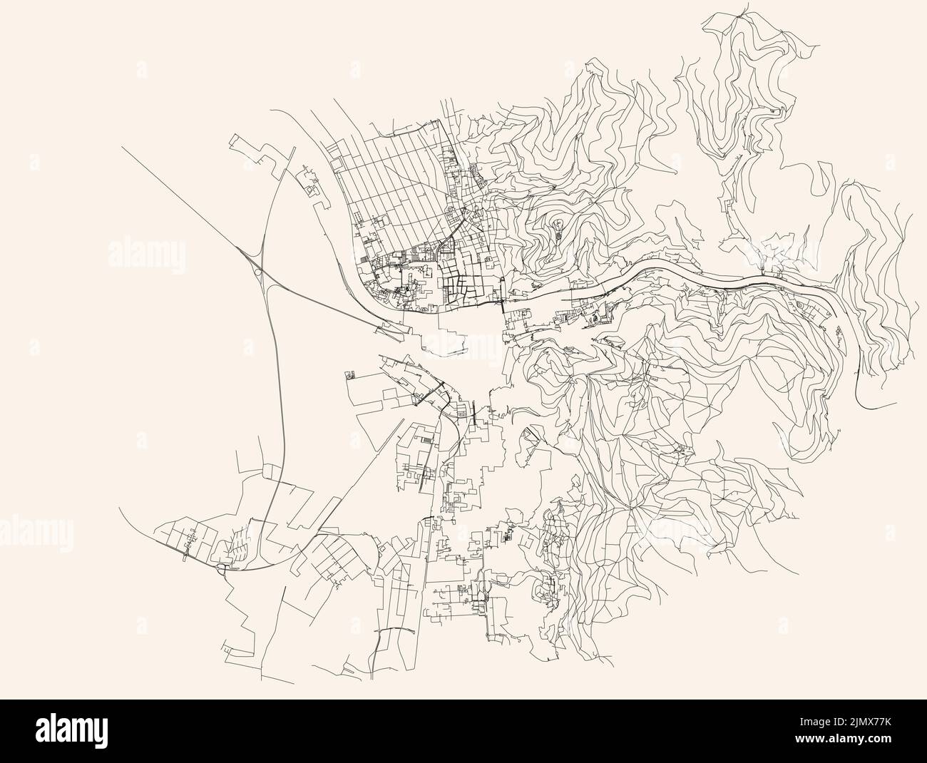 Heidelberg city map hi-res stock photography and images - Alamy