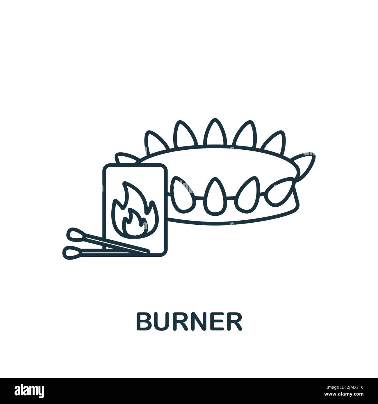 Burner icon. Monochrome simple Cooking icon for templates, web design ...